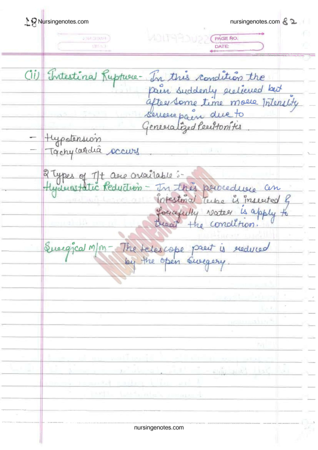 Child Pediatric Health Nursing Notes -BSC NURSING - NursingNotes
